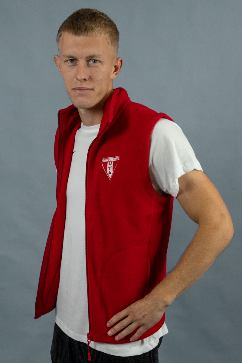 Vestă bărbați roșie UTA fleece - UTA Fan Shop